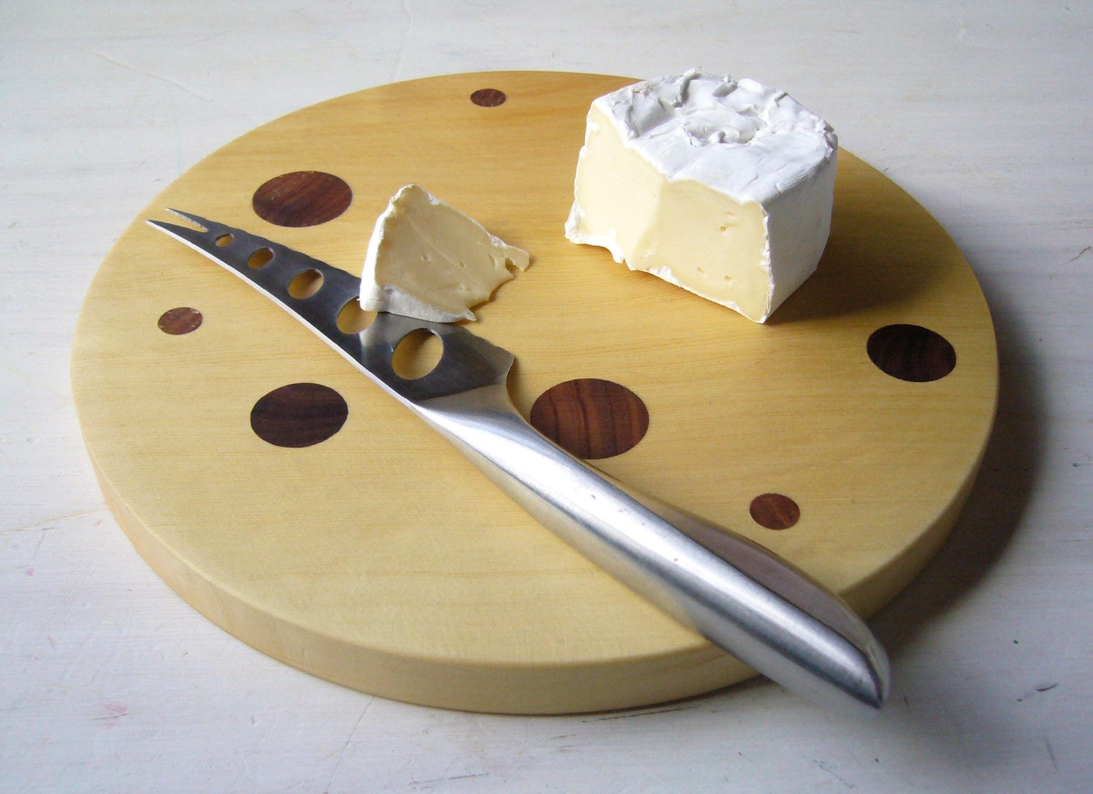Swiss Cheese Board Round - Etsy
