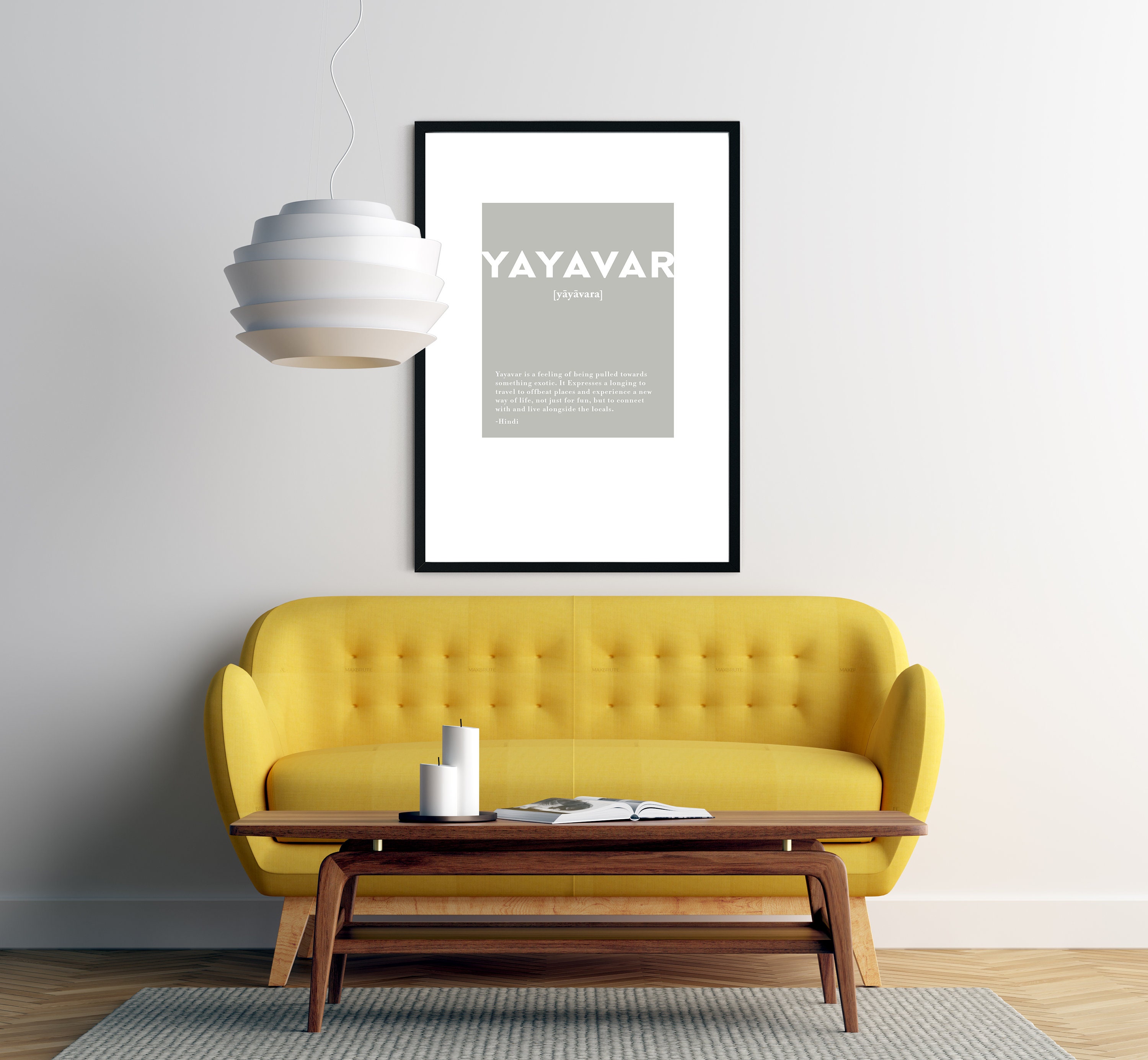 Yayavar Print | Untranslatable Hindi Word Art, Travel Home Decor - Etsy