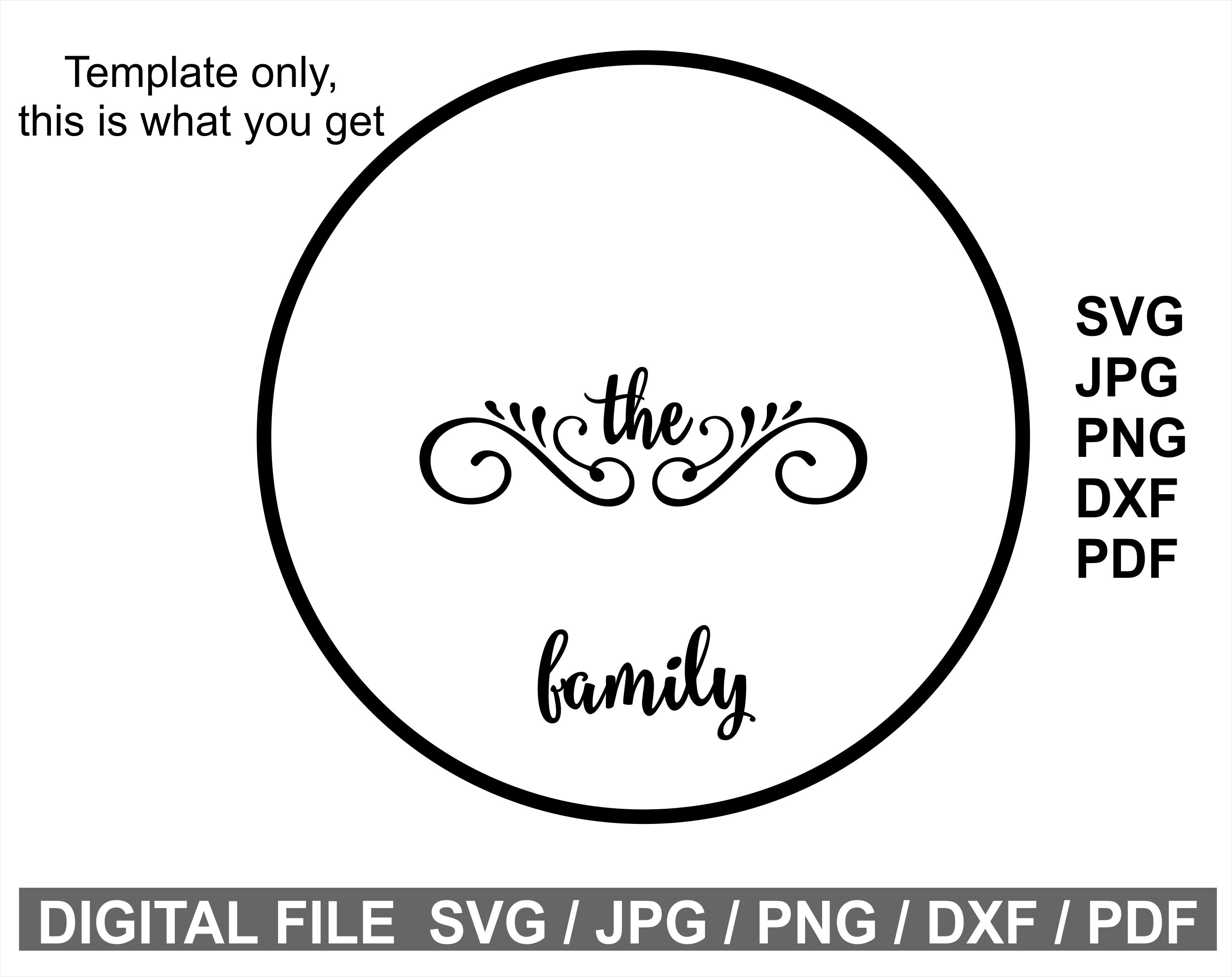 Monogram SVG Family Sign Svg Initial Svg Laurel Svg Farmhouse | Etsy