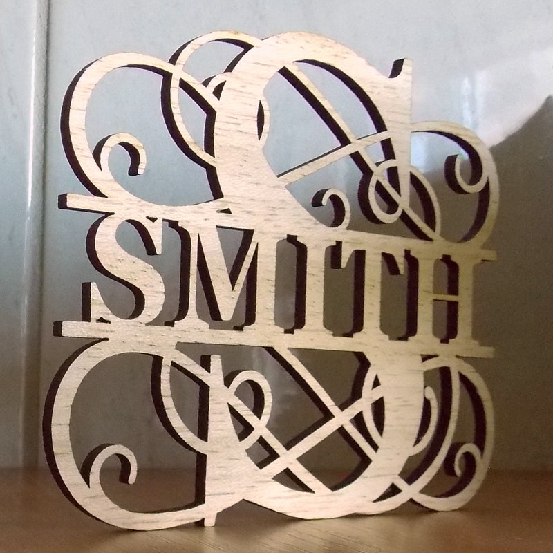 Swirl Monogram - Etsy