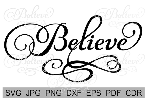 SVG Believe svg Believe in Christmas svg Believe the Magic svg fancy ...