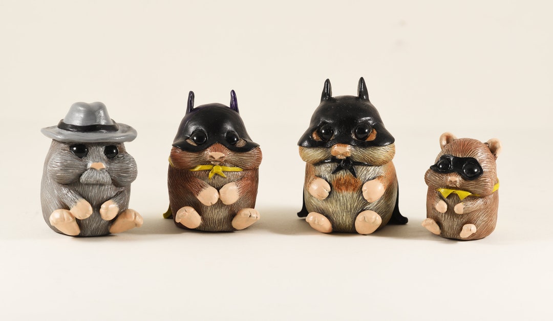 The Goth-ham Collection: Cute Hamster Sculptures - Etsy