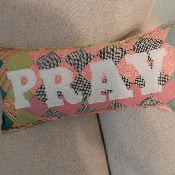 Pray Pillow - Etsy