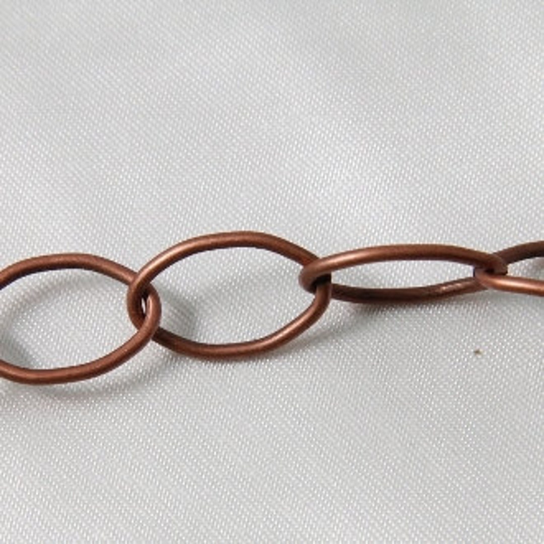 Large Oval Link Chain Antique Copper 3 Feet - Etsy