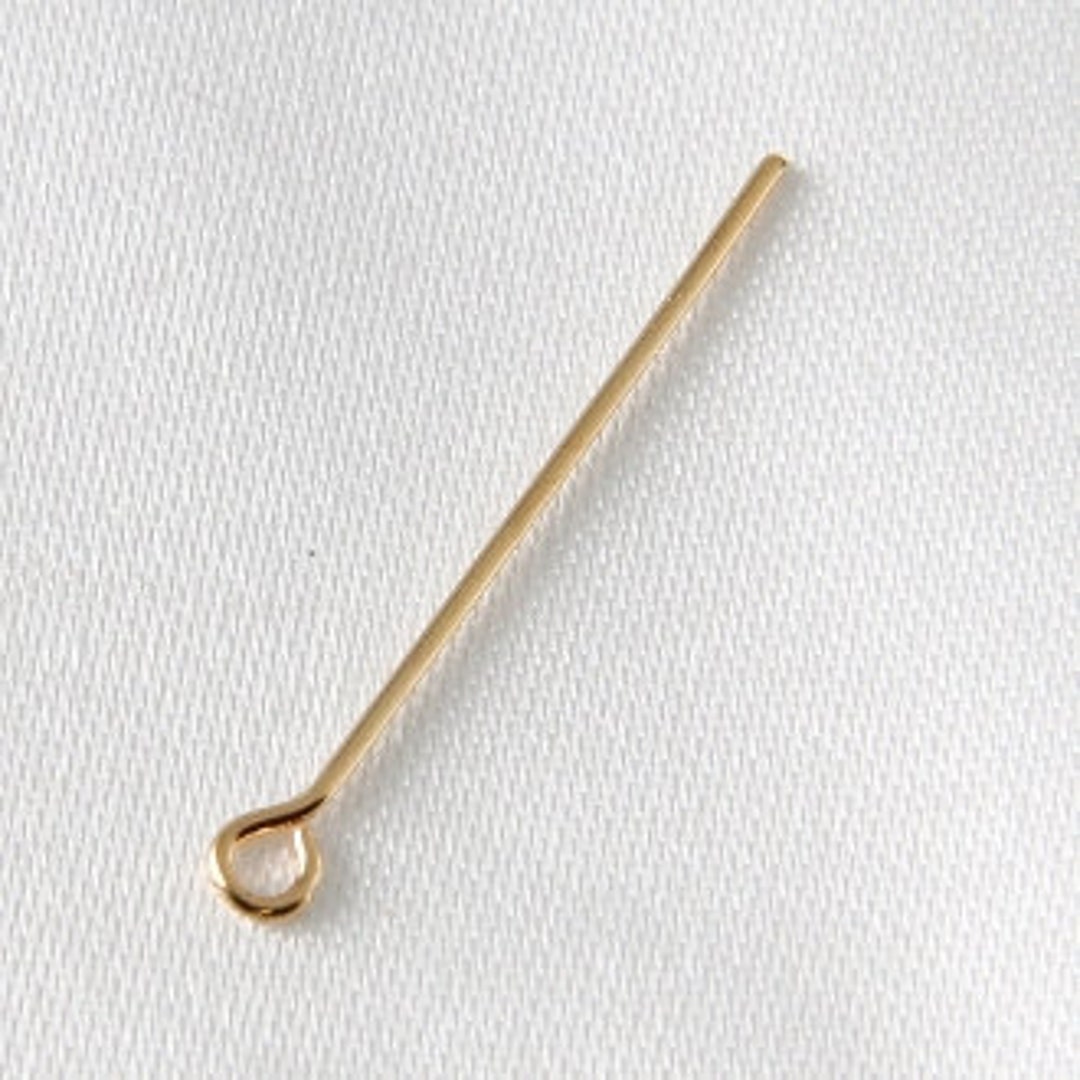 100 Pcs - 1 Inch Gold Eye Pins 21 Gauge - Etsy