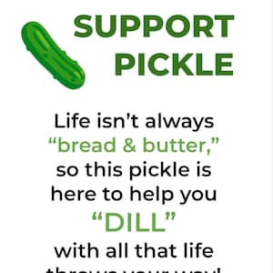 The Emotional Support Pickle - Etsy