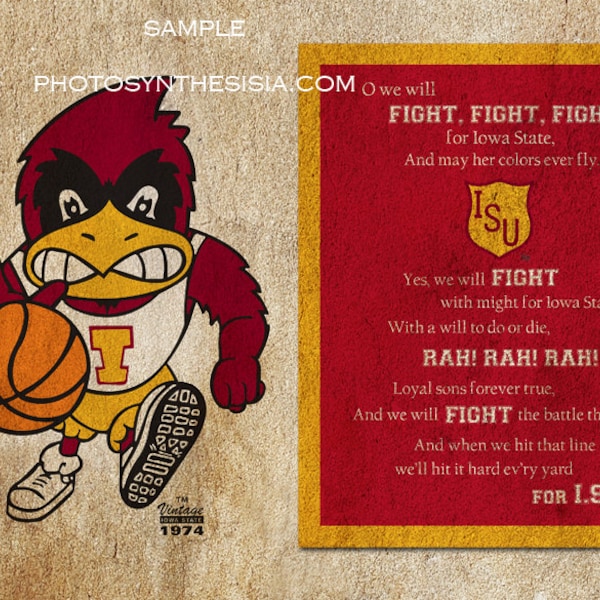 Iowa State Cy Metal Art - Etsy