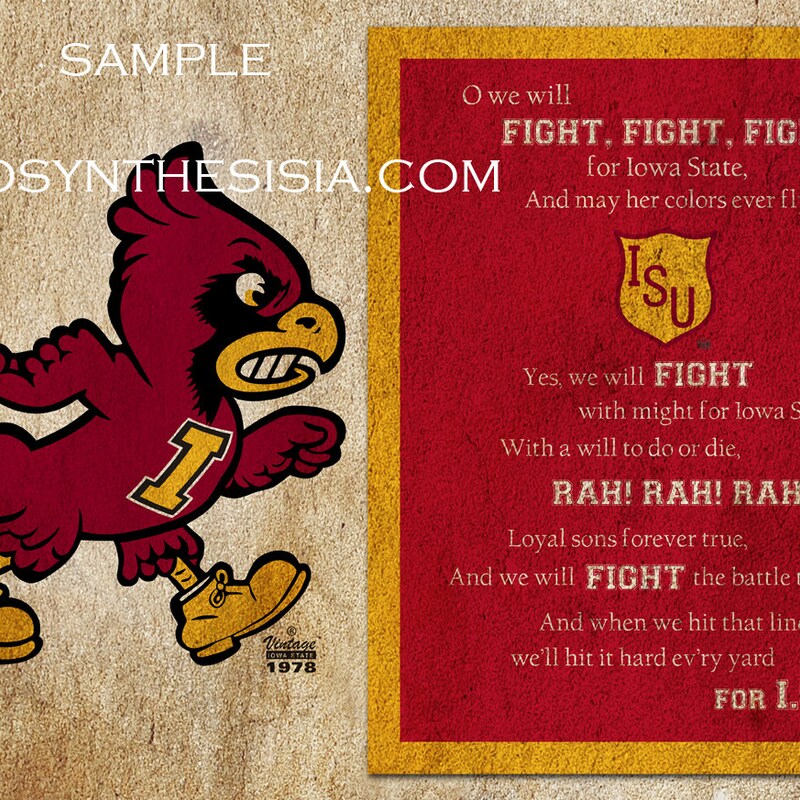 Iowa State Stencil - Etsy