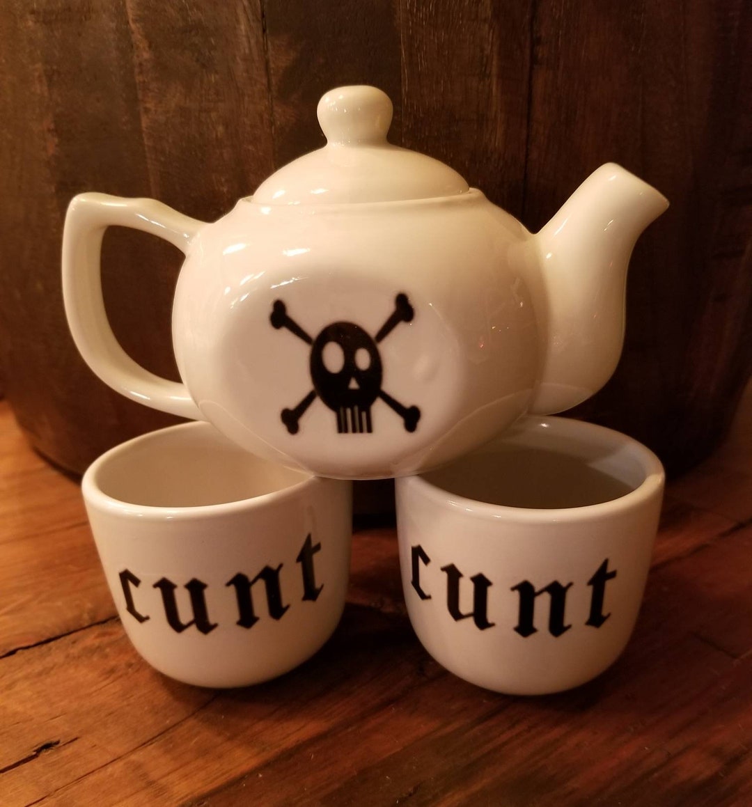 Ginas Favorite Sweary Tea Set Tea Pot Tea Cups, Tea Pot Tea Cups ...