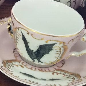 Gothic Bat Fancy Tea Set, Tea Pot, Creepy Tea Pot Set, Tea Party ...