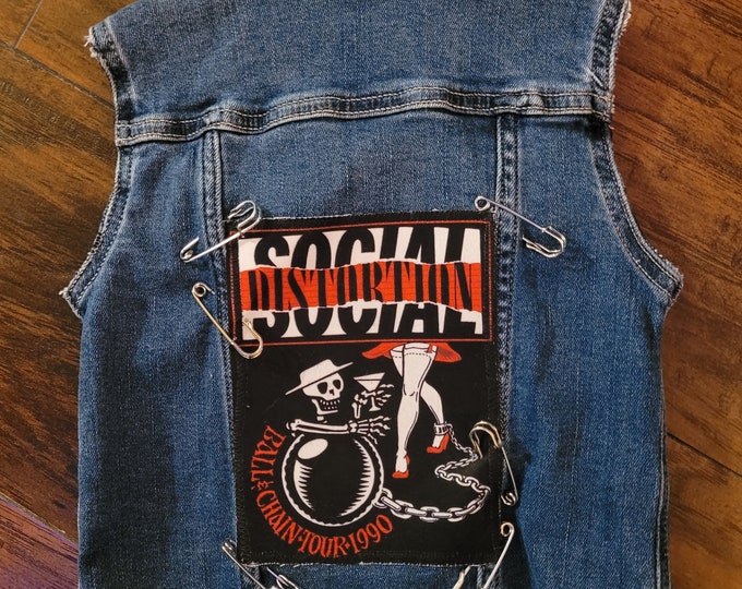 Social Distortion Patch Custom Studded Punk Rock Baby, Toddler Rocker ...