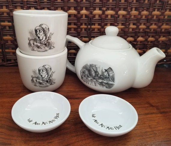 Alice in Wonderland Tea Set Mad Hatter Tea Set Tea Pot Tea | Etsy
