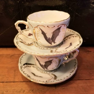 Gothic Bat Fancy Tea Set, Tea Pot, Creepy Tea Pot Set, Tea Party ...