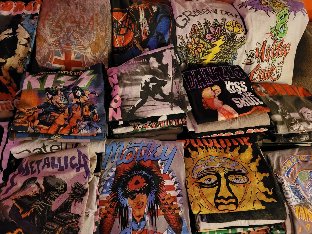 Metal, Punk, & Alternative Vintage Used Band Tshirt Mystery Box, Rock ...