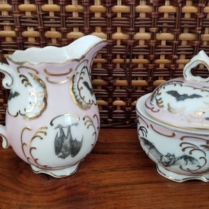 Gothic Bat Fancy Tea Set, Tea Pot, Creepy Tea Pot Set, Tea Party ...