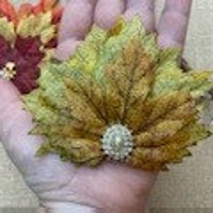 Autumn Leaf Hair Clip, Thanksgiving Gift, Fall Leaves Hair Clip, Fall ...