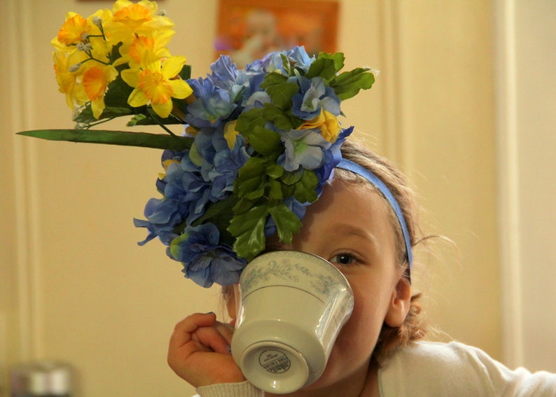Alice in Wonderland Costume Daffodil Hat Easter Hat Mad | Etsy