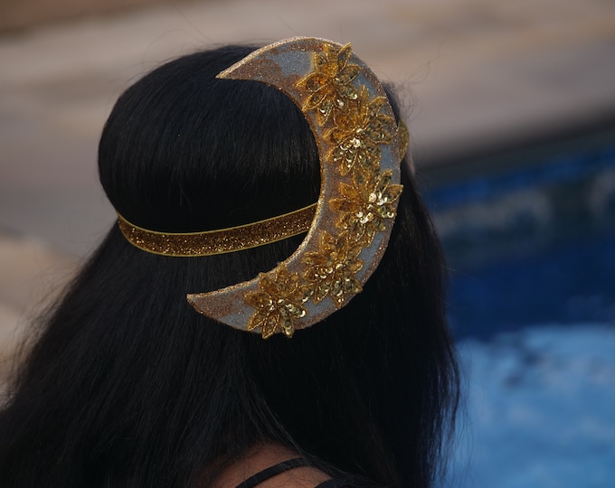Moon and Stars Headband Moon Headpiece Moon Headband Star | Etsy