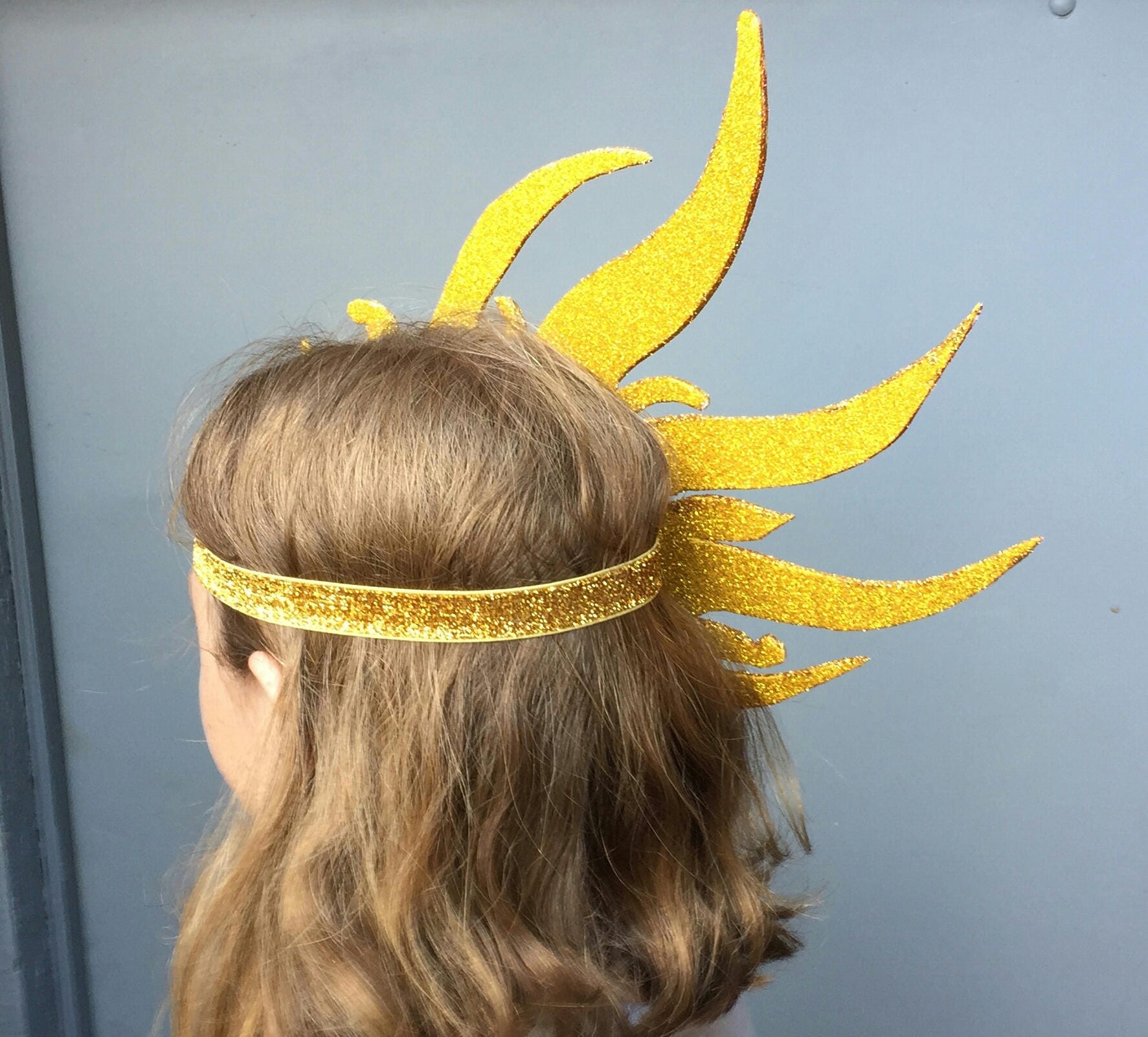 Golden Sun Headpiece Sun Costume Sun Headband Sunshine - Etsy UK
