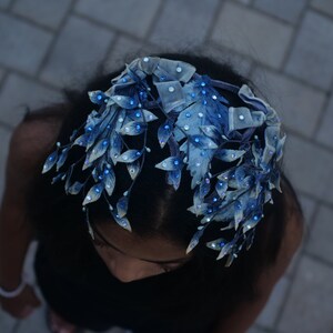 Blue Ice Fairy Headpiece, Dance Headpiece, Dance Hairpiece, Ballet ...