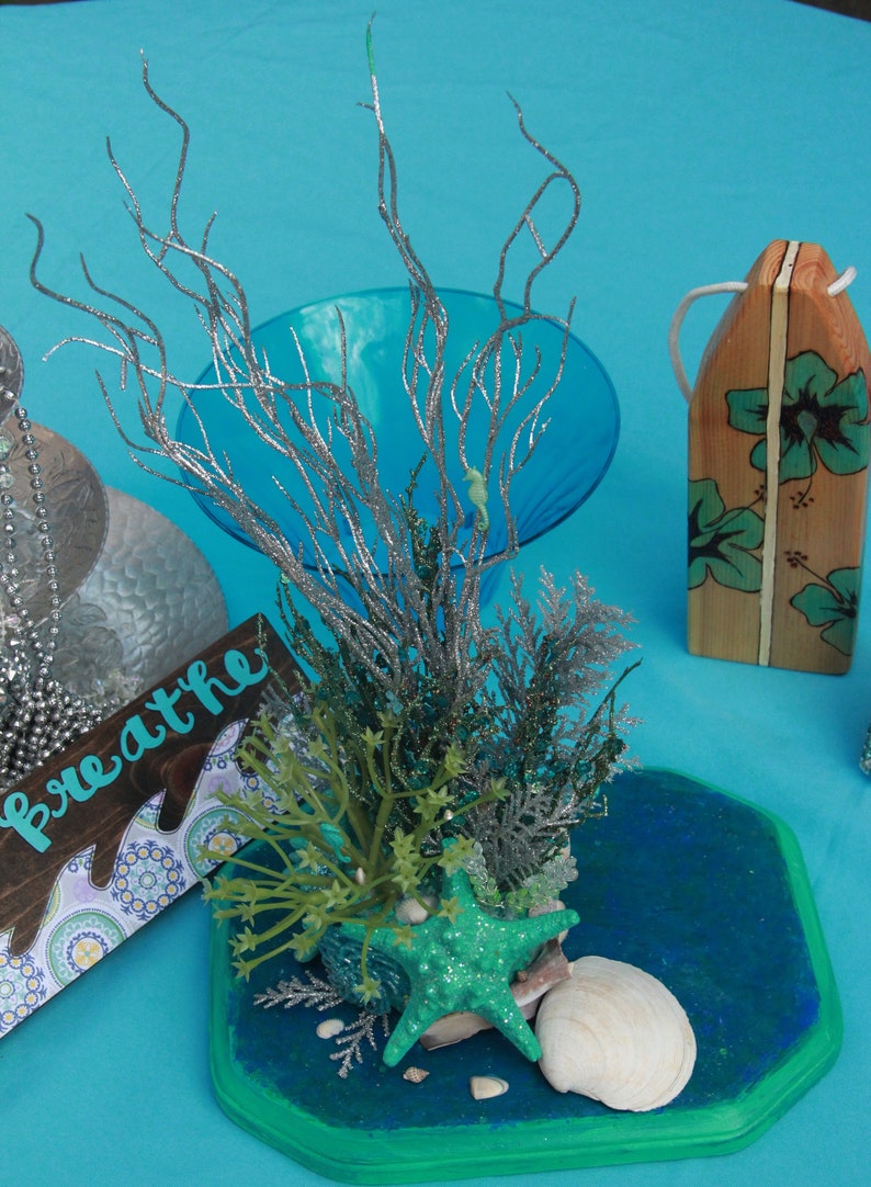 Mermaid Table Centerpiece Mermaid Party Decor Mermaid - Etsy