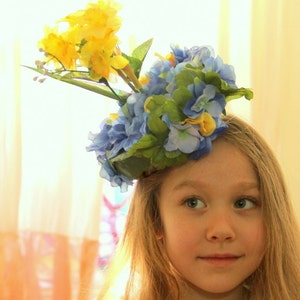 Alice in Wonderland Costume Daffodil Hat Easter Hat Mad | Etsy