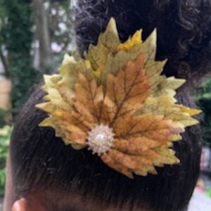 Autumn Leaf Hair Clip, Thanksgiving Gift, Fall Leaves Hair Clip, Fall ...