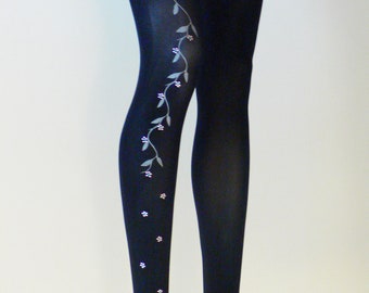 Printed Tights - Etsy