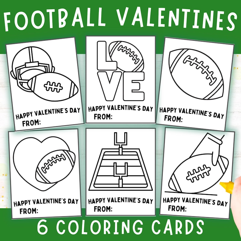 Football Valentine - Etsy