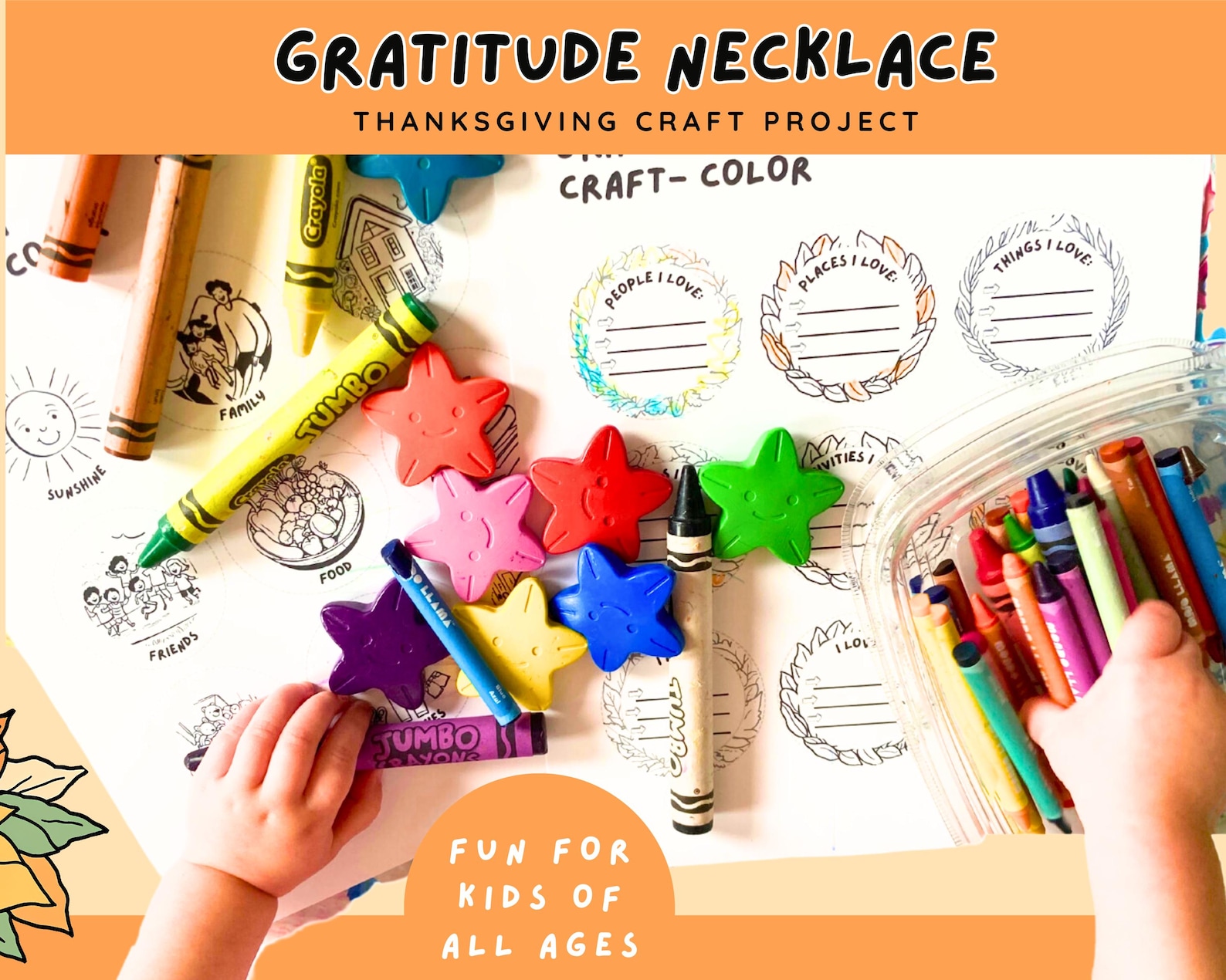 Thanksgiving Gratitude Craft for Kids - Family Fall Activity ...