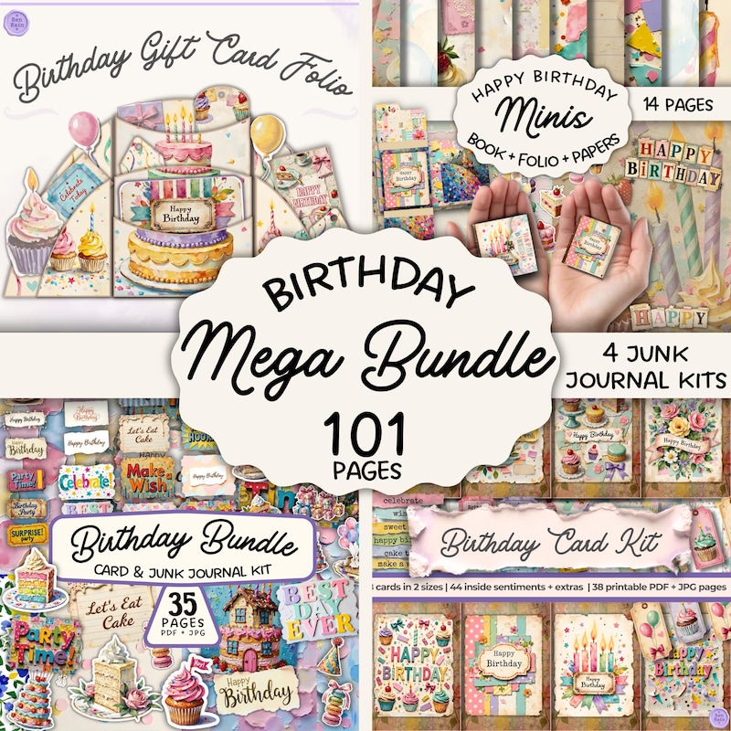 Birthday Card Kit - Etsy