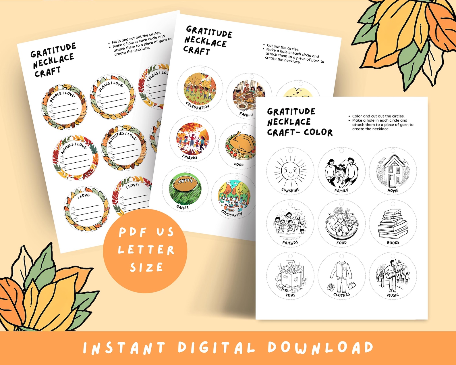 Thanksgiving Gratitude Craft for Kids - Family Fall Activity ...