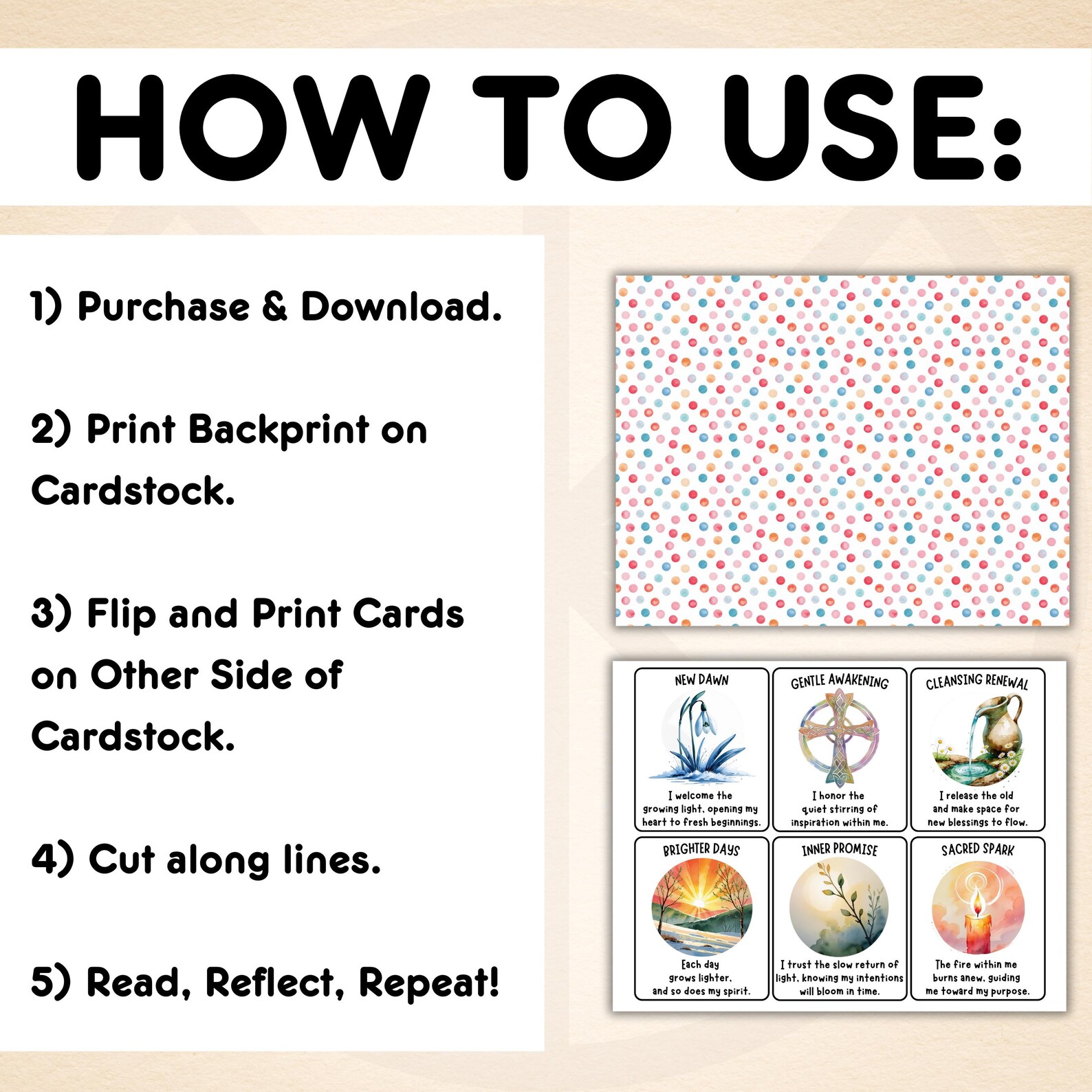 Wheel of the Year Affirmation Cards: Sabbat Printable Set (digital ...