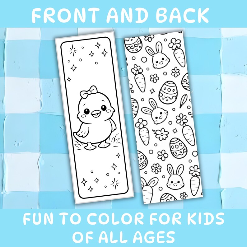 Easter Bookmark Coloring Craft: Printable Kids' Activity (PDF Download ...