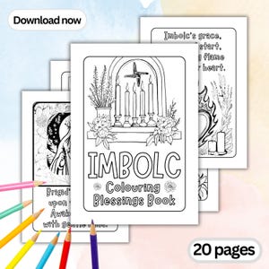 Imbolc Blessings Colouring Book - Brigid's Cross Pagan Printables ...