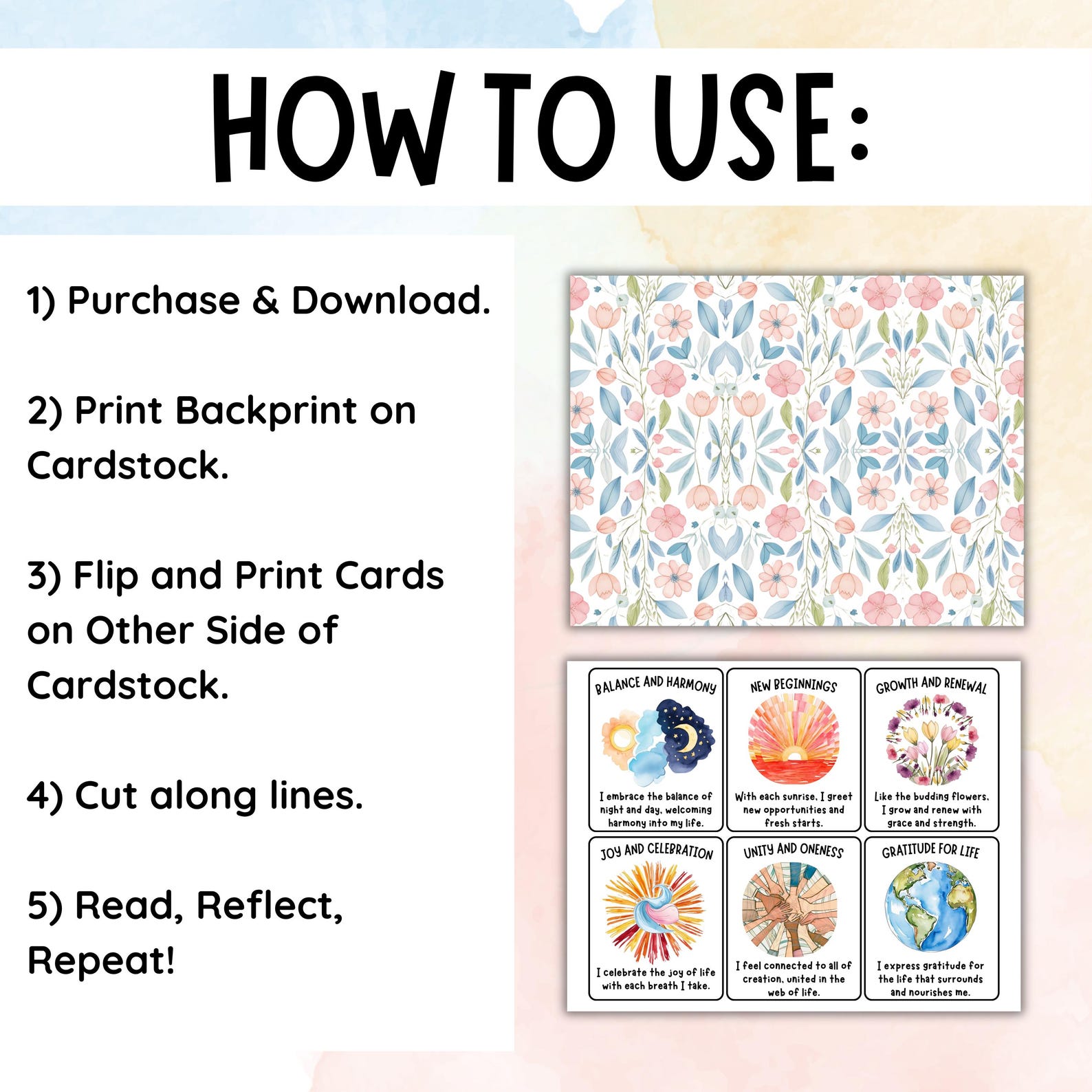 Ostara Affirmation Cards: Spring Equinox Mantra Deck (digital Download ...