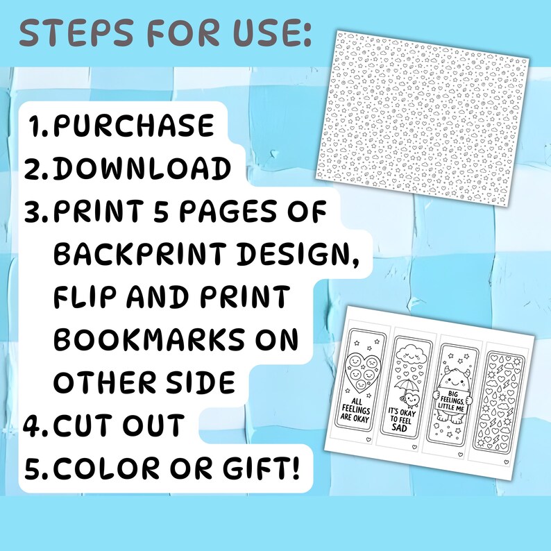 Mindfulness Coloring Bookmarks for Kids | Feelings & Calm Down Activity ...