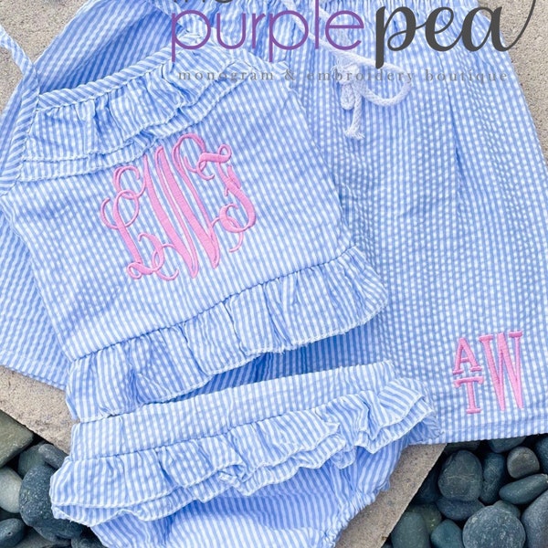 Monogram Swim Suit - Etsy