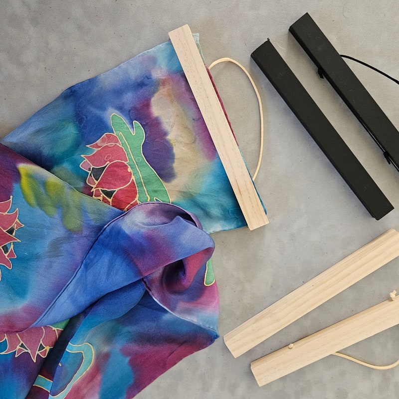 Wood Scarf Rack - Etsy