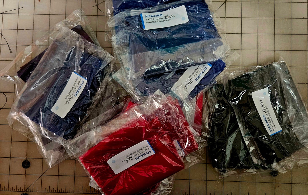 Dye Blankets, 4 Colors Pre-dyed for Ecoprinting on Protein Fabrics, Re ...