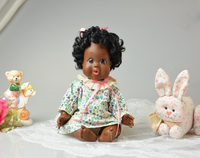 Vintage African American Doll Shindana Baby Nancy 1968 13" First Doll ...
