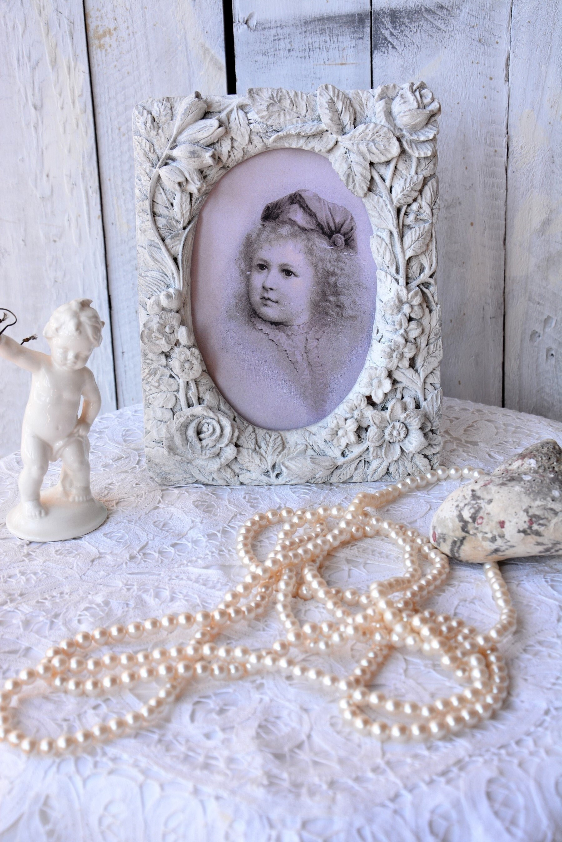 Shabby Chic Ornate Floral Frame Flower Photo Frame Table Top | Etsy