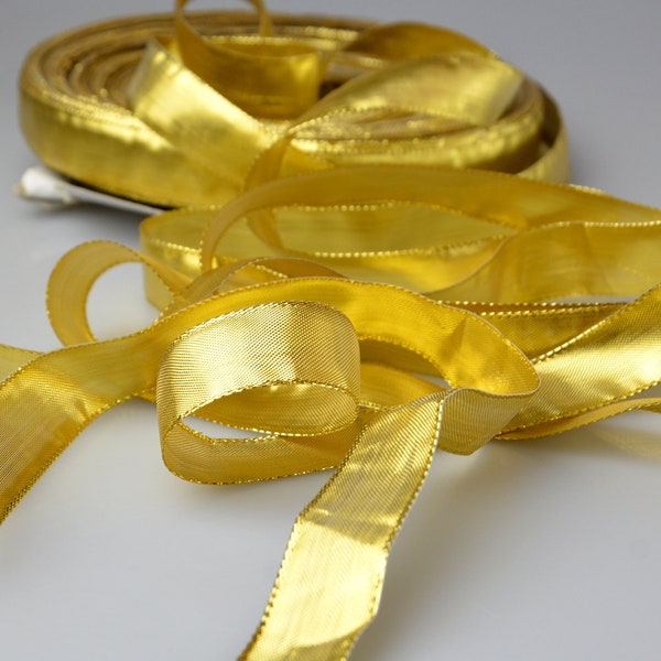 Gold Metal Ribbon - Etsy