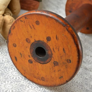 Large Industrial Textile Mill Spool Wooden Rustic Farmhouse Primitive ...