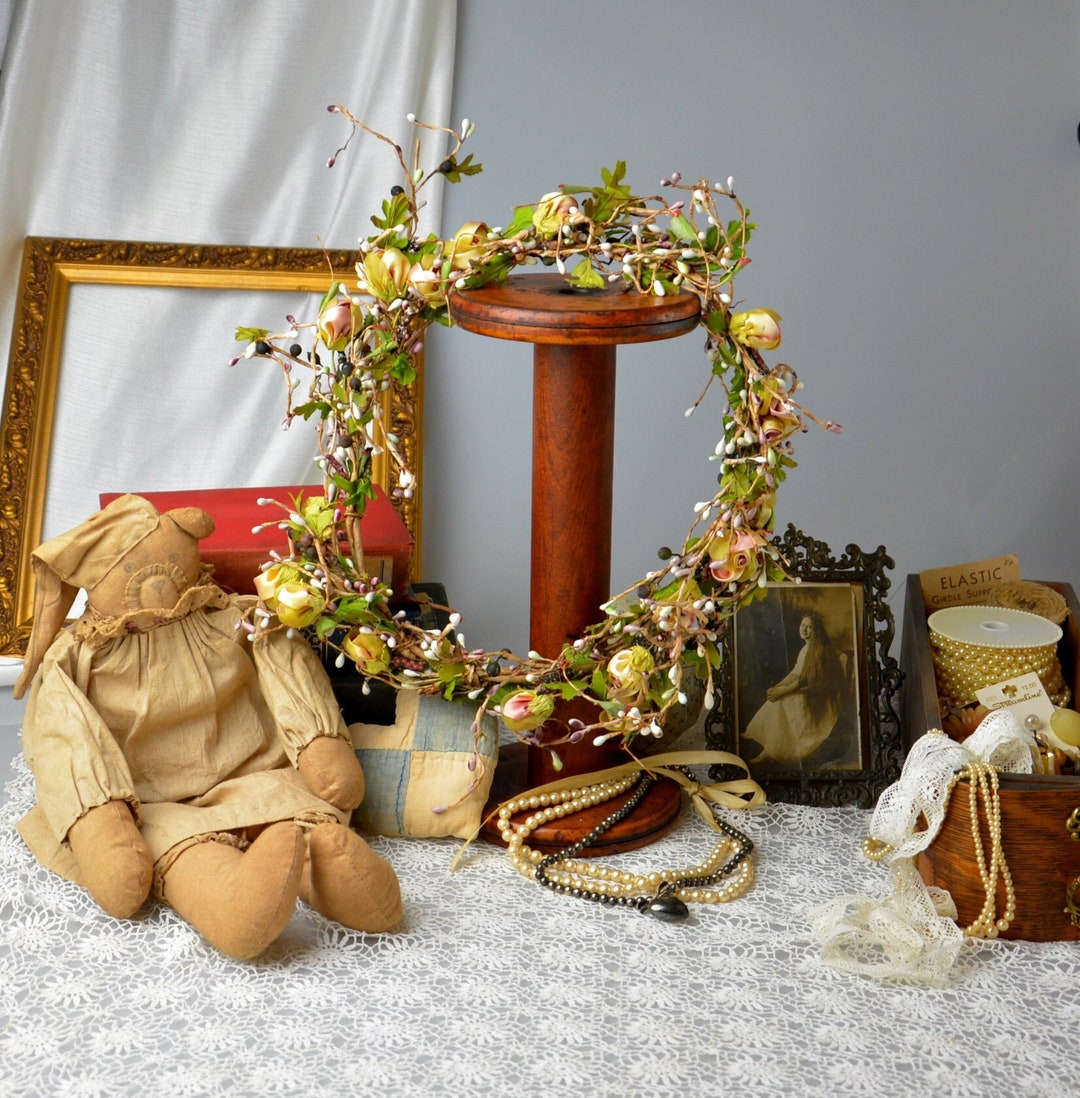 Large Industrial Textile Mill Spool Wooden Rustic Farmhouse Primitive ...