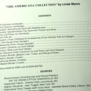 Vintage Cross Stitch Booklet the Americana Collection Designs by Linda ...