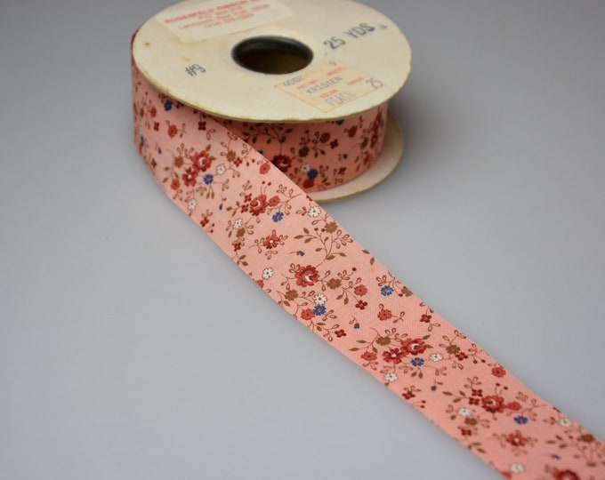 Mini Flower Cotton Fabric Ribbon for Craft & Decor 1 1/4" Wide by ...