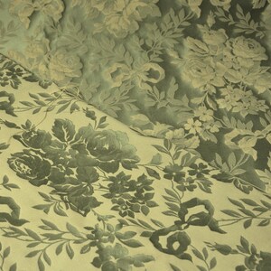 Embossed Floral Jacquard Upholstery Fabric in Antique Rose Bouquet ...