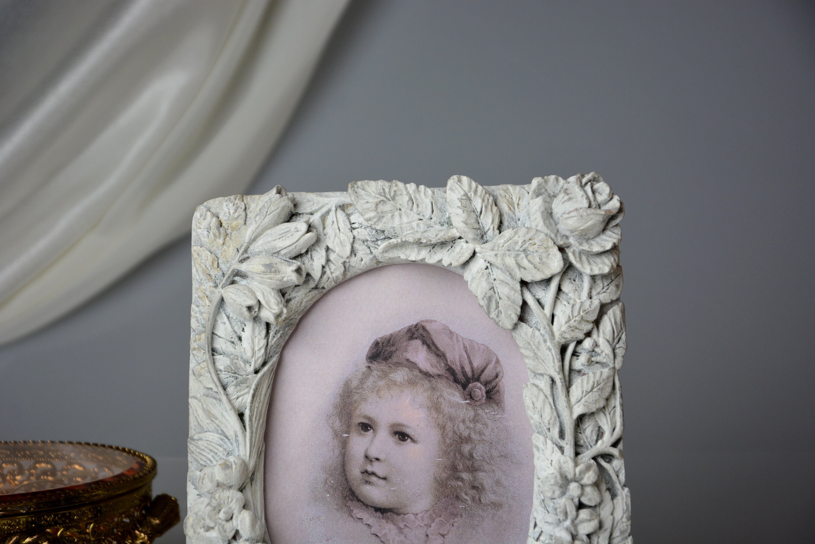 Shabby Chic Ornate Floral Frame Flower Photo Frame Table Top | Etsy