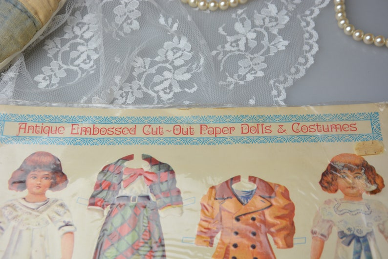 Replica of the Antique Embossed Cut-Out Paper Dolls & Costumes | Etsy